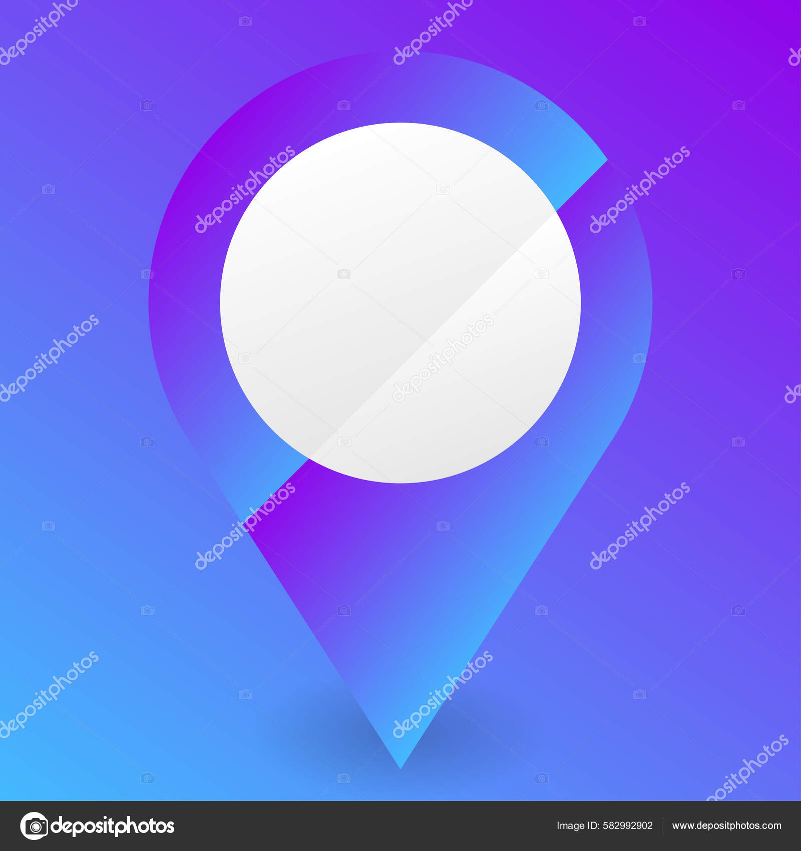 Map Marker Map Pin Icon Vector Illustration Location Address Icon Stock ...