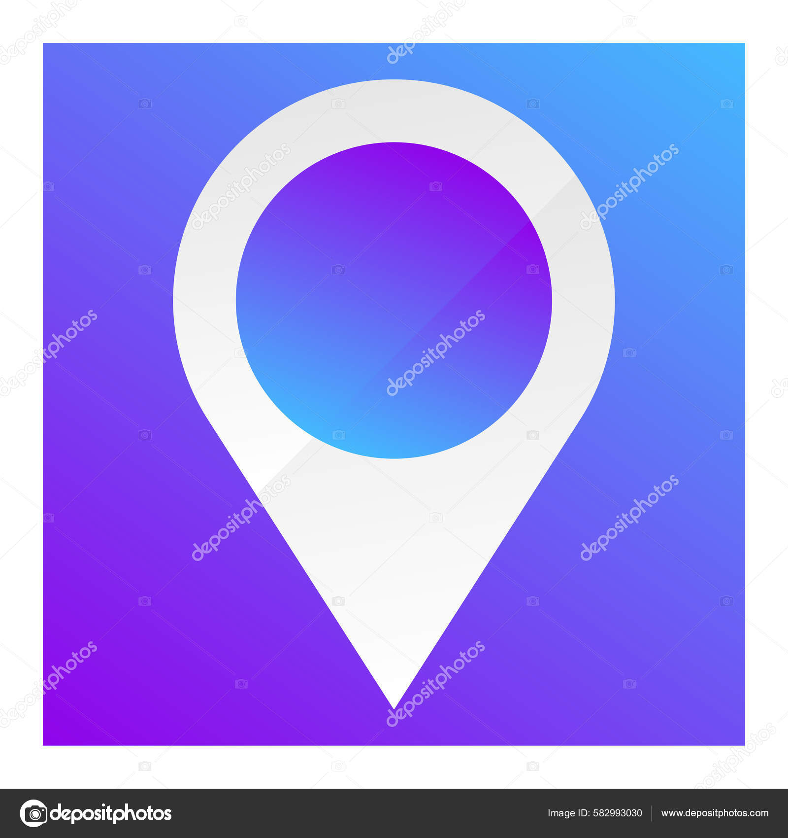 Map Marker Map Pin Icon Vector Illustration Location Address Icon ...