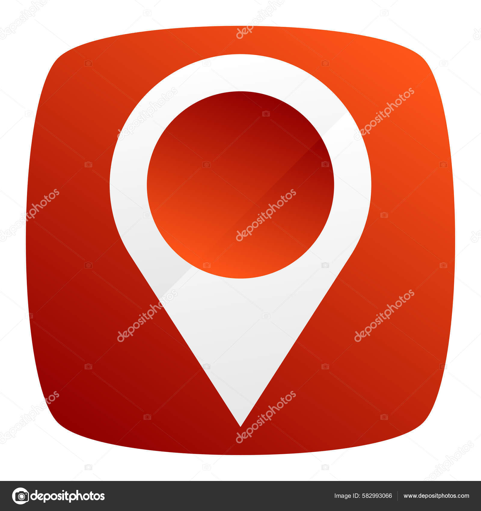 Map Marker Map Pin Icon Vector Illustration Location Address Icon Stock ...