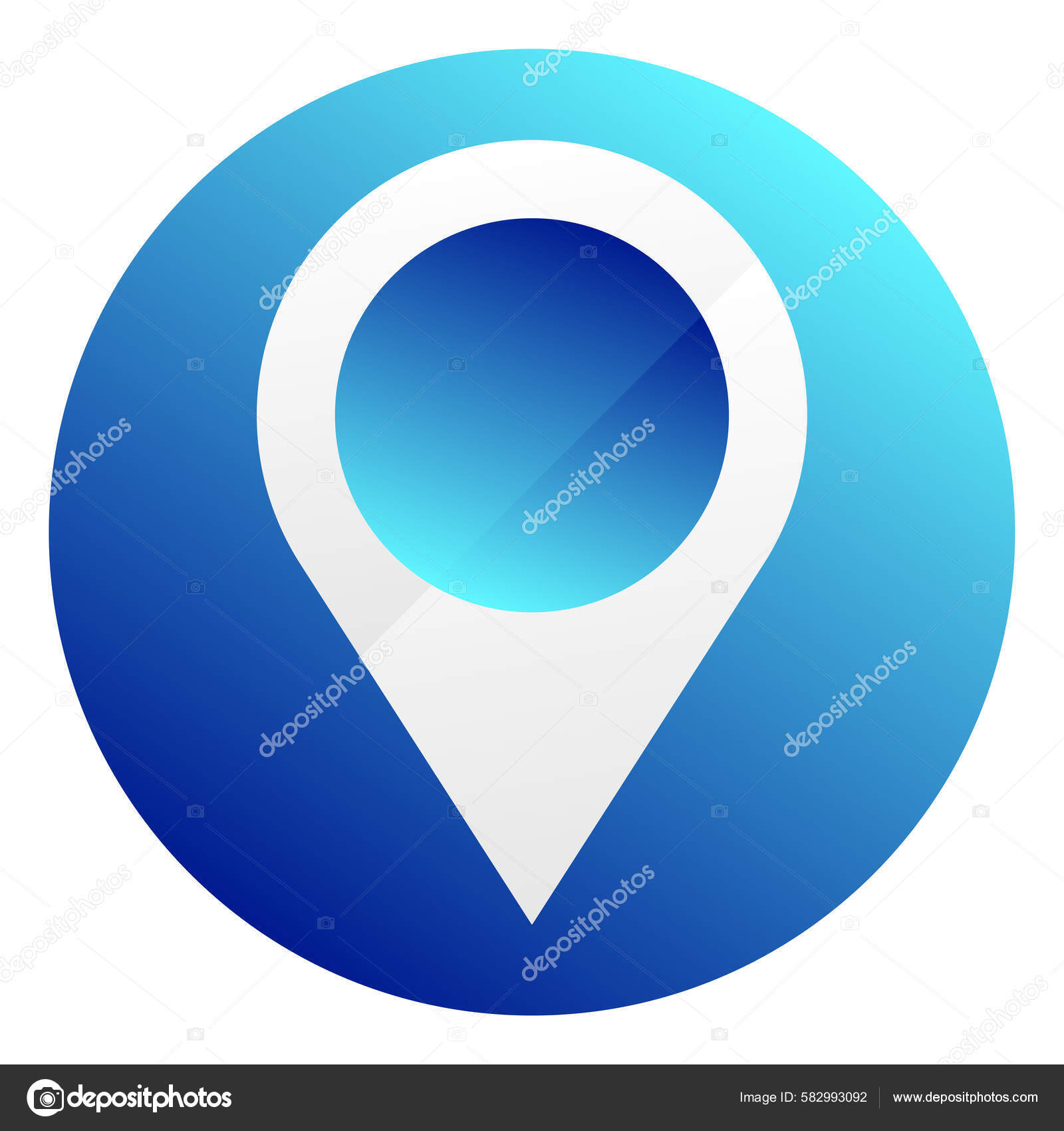 Map Marker Map Pin Icon Vector Illustration Location Address Icon Stock ...