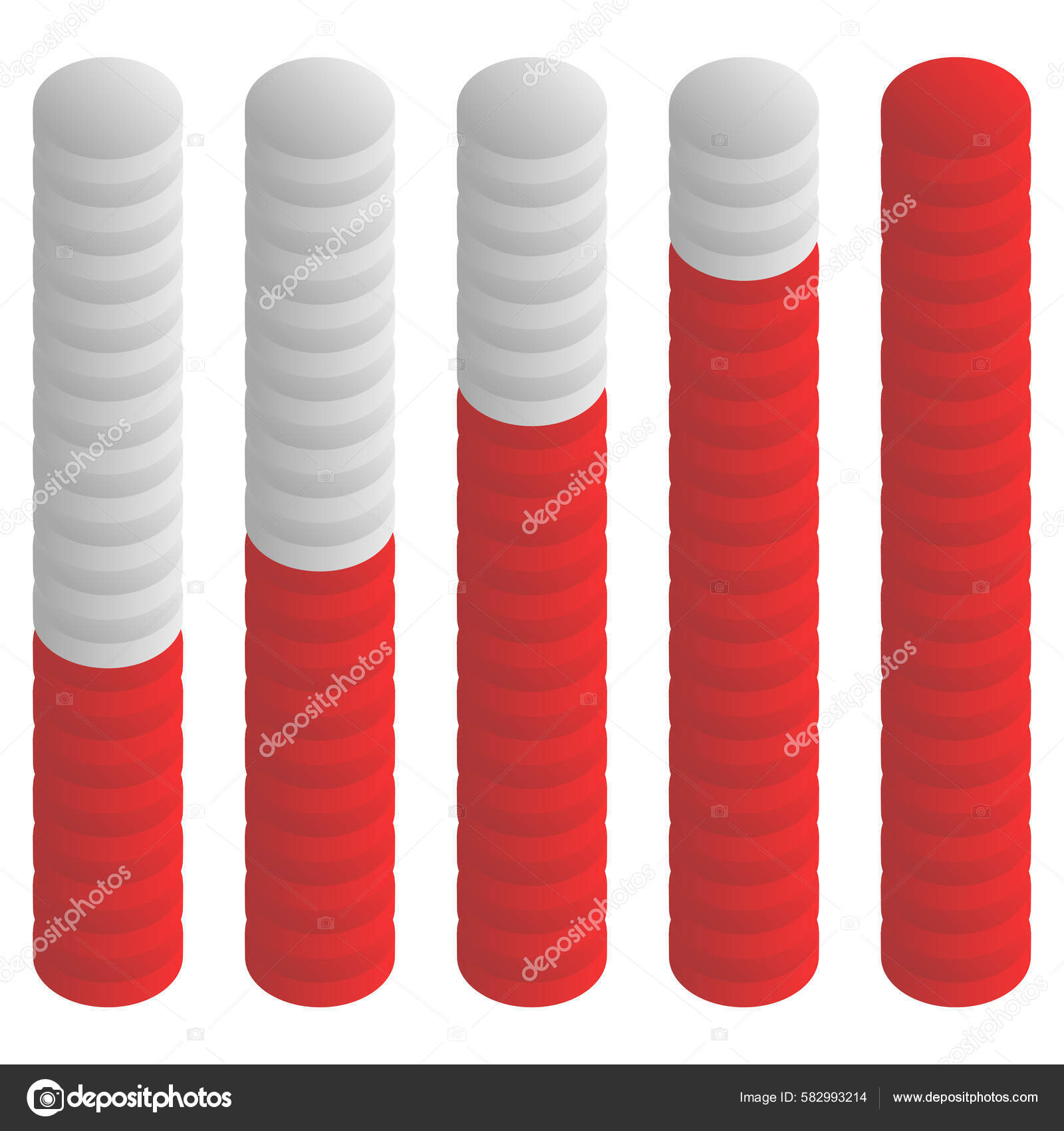 Level Progress Interval Indicator Guage Meter Capacity Concept Icon ...