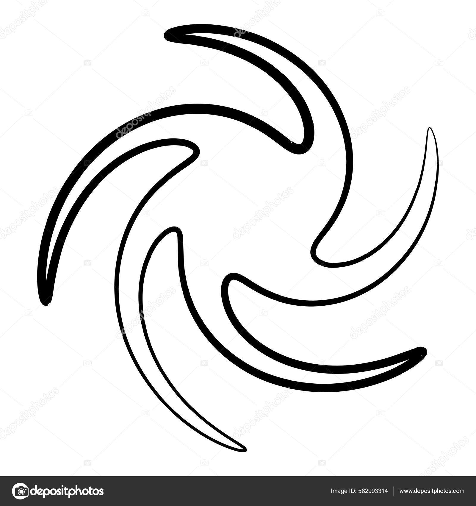 Spiral Swirl Whirl Shape Element Vector Stock Vector by ©vectorguy ...