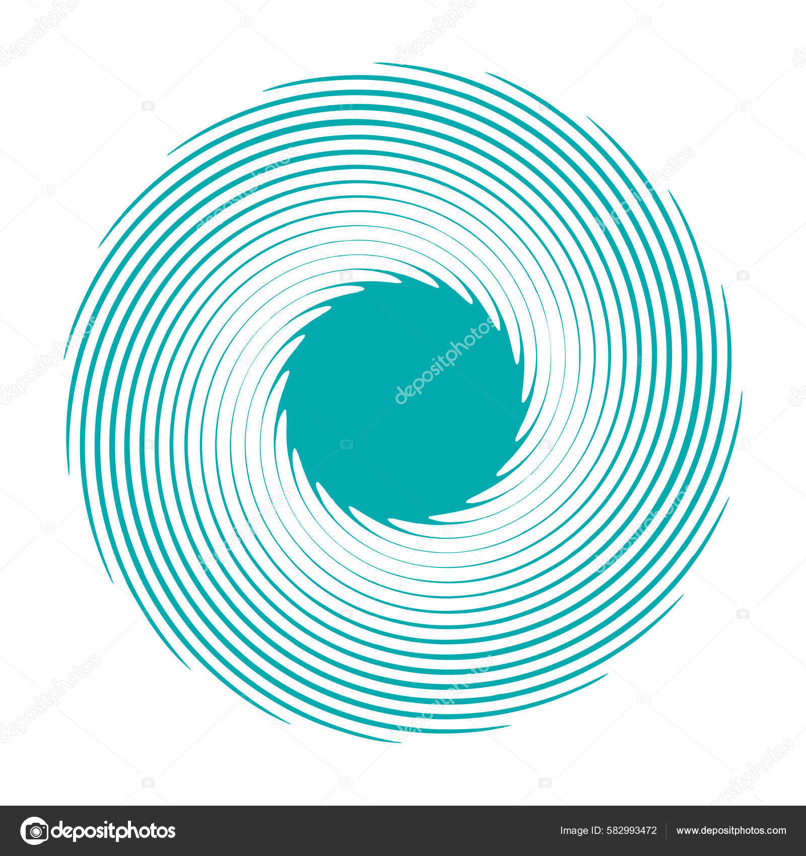 Spiral Swirl Whirl Shape Element Vector Stock Vector by ©vectorguy ...