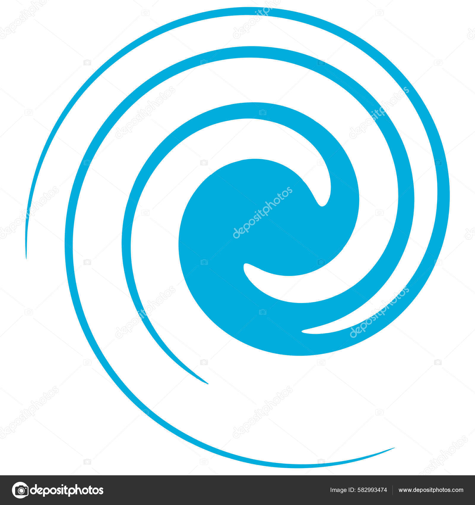 Spiral Swirl Whirl Shape Element Vector Stock Vector by ©vectorguy ...