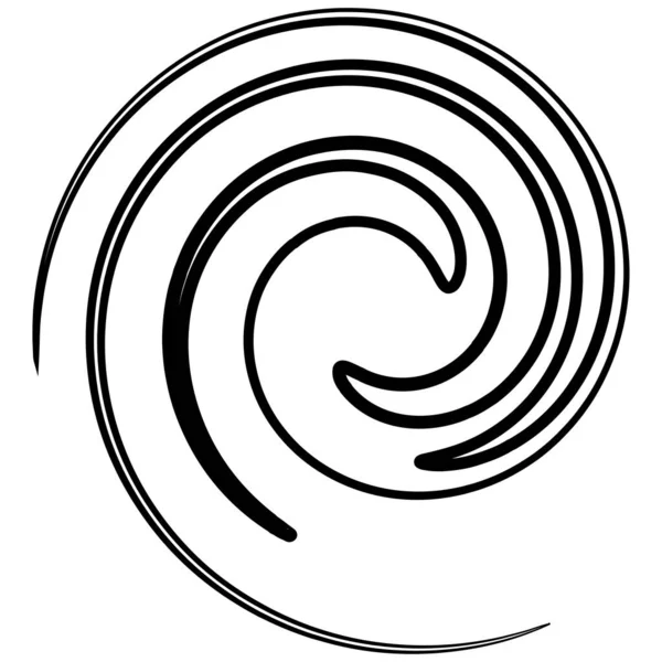 Swirl Twirl Spiral Vortex Shape Circular Radial Lines Element Rotation ...