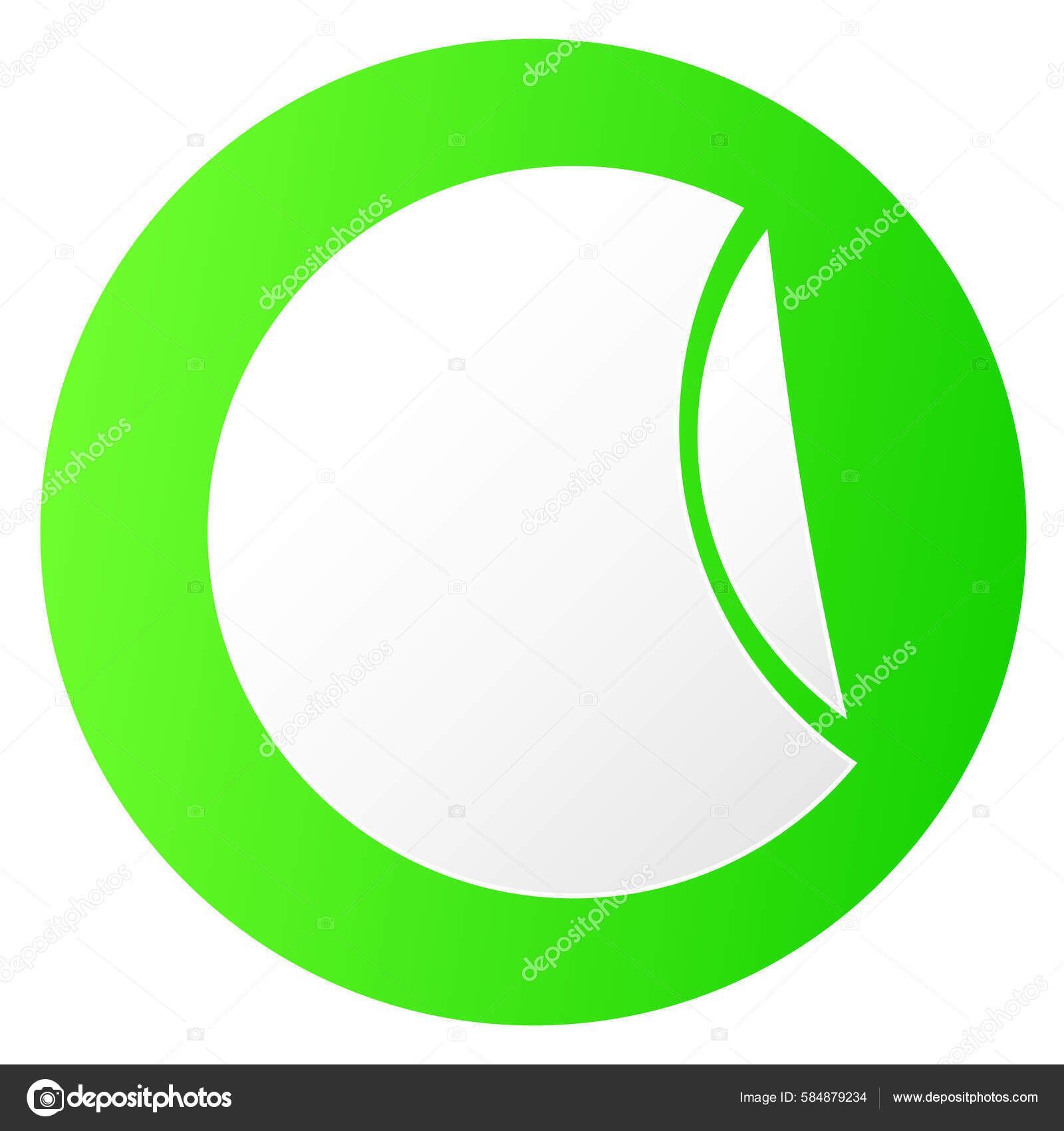 Cartoon Peeling Folding Circle Sticker Vignette Price Tag Label Design ...