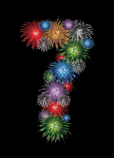 Letter (C) made from colorful in the form of fireworks letters - check ...