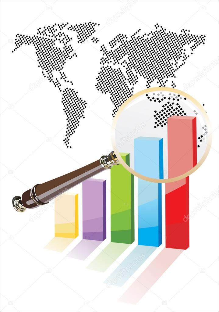 World map business charts Stock Vector Image by ©mitay20 #19271513