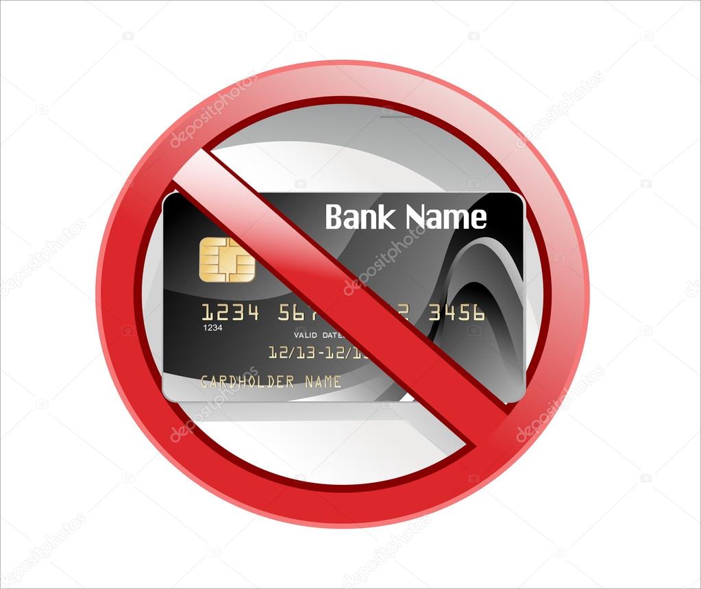 No credit card allowed sign Stock Vector Image by ©mitay20 #19290421