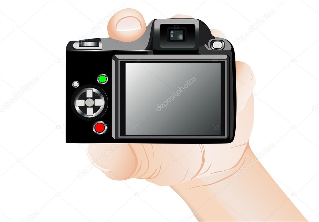 Camera in hands vector Stock Illustration by ©mitay20 #24862881