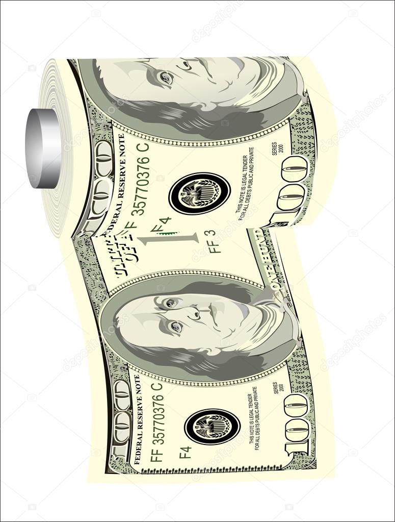 Money Roll Vector