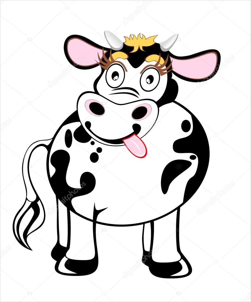 Funny cow Stock Vector Image by ©mitay20 #25140533
