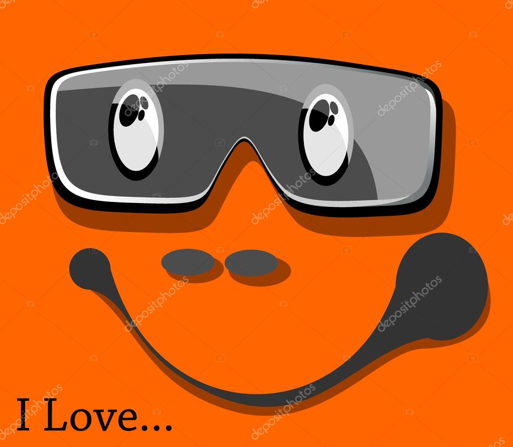 Funny Eyeglasses — Stock Vector © Mitay20 25140733