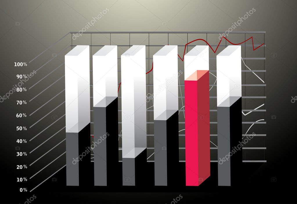 Charts. 3D Business charts Stock Vector by ©mitay20 38611365