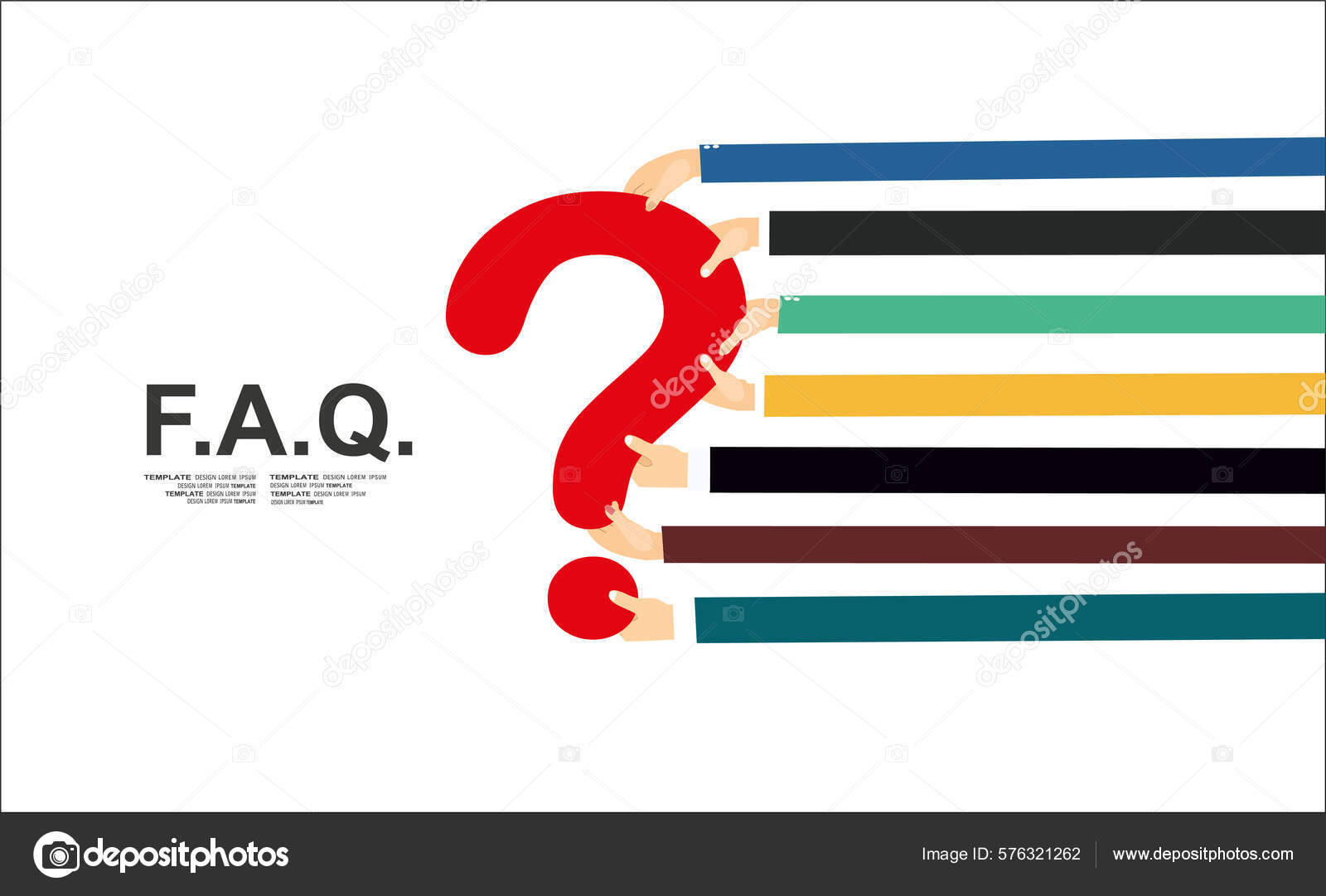 Ruce Držící Otazník Vektorová Ilustrace Stock Vektor od ©mitay20 576321262