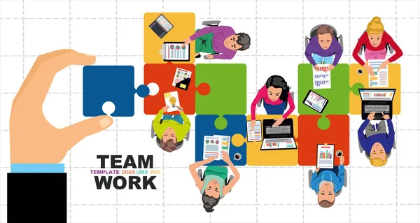 People Working Together As A Team Clip Art