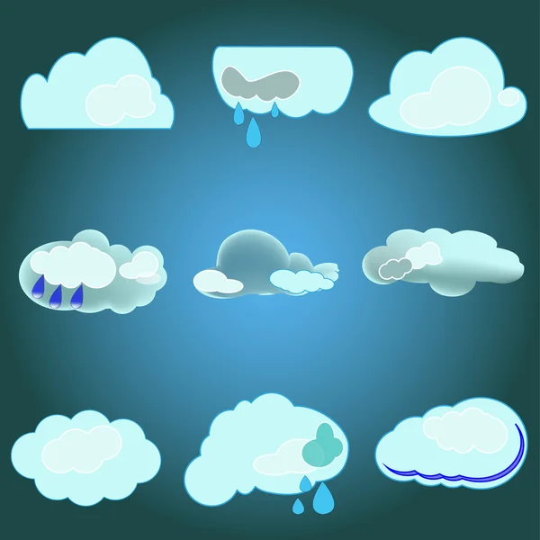 Cartoon scene with weather - cloudy — Stock Photo © agaes8080 #102905208