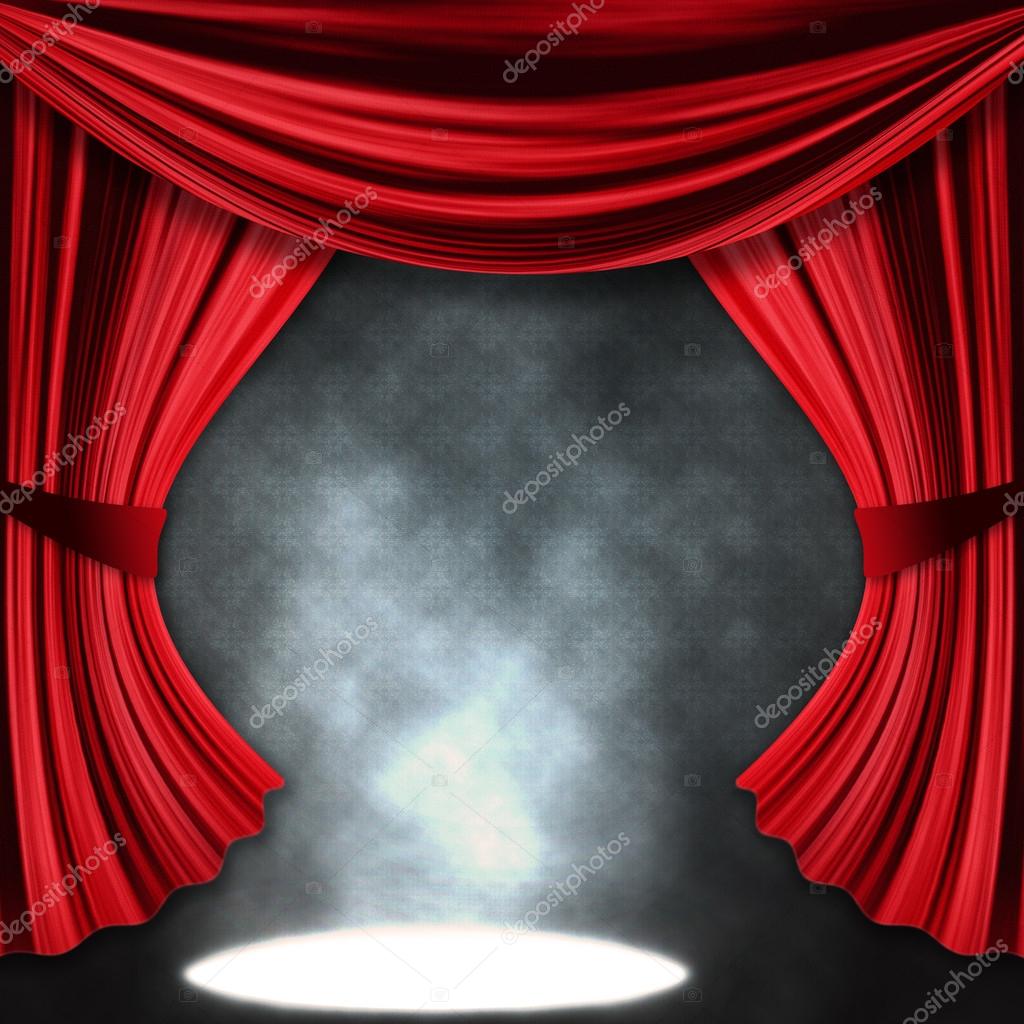 Dramatic theater stage with spotlights — Stock Photo © artshock #21398161