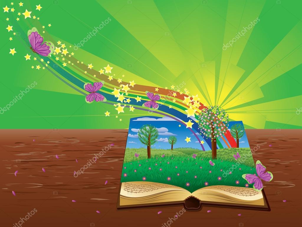 Magic book Stock Vector by ©artshock 26484173