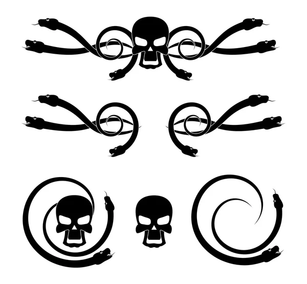 Skull and snake Stock Vectors, Royalty Free Skull and snake ...