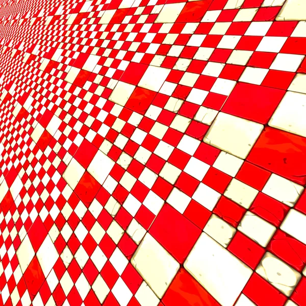 Distorted orange checkers — Stock Photo © artshock #33391087