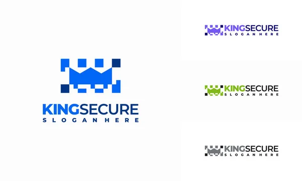King Security Logo Designs Concept Vector Security Technology Logo ...