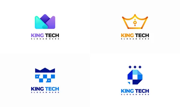 King Shop Logo 디자인 컨셉트 Shopping Bag 아이콘 스톡 벡터 - ©Javanesia45 614978926