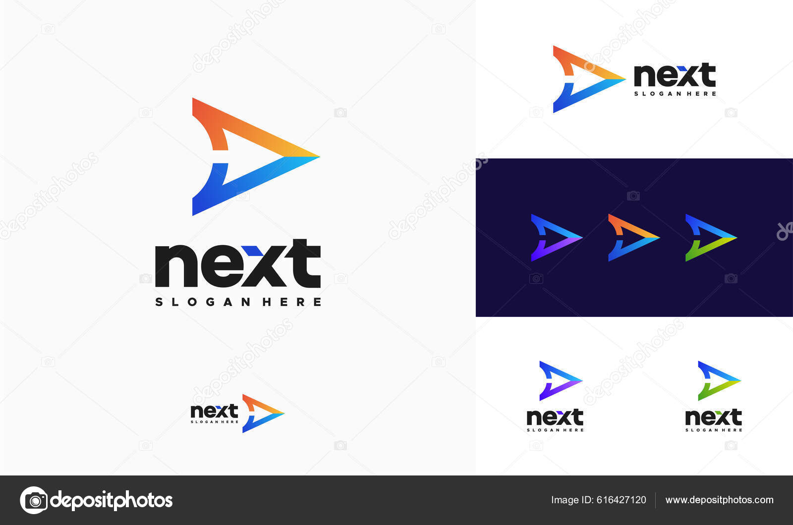 Modern Next Logo Desain Konsep Vektor Logo Arrow Desain Konsep Vektor ...
