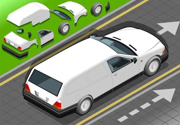 Isometric airport Follow-me-Car in two position Stock Illustration by ...