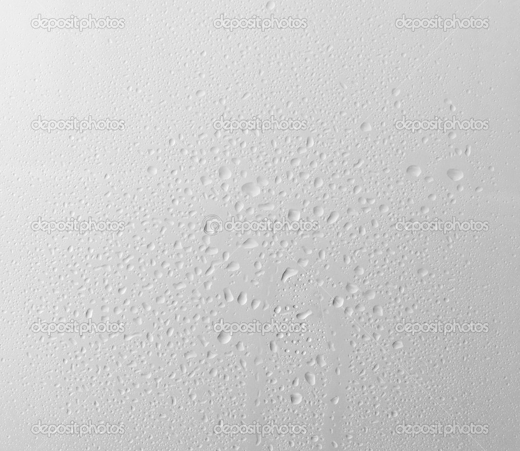 Beaded Water Drops on a White Surface Stock Photo by ©idizimage 27868045