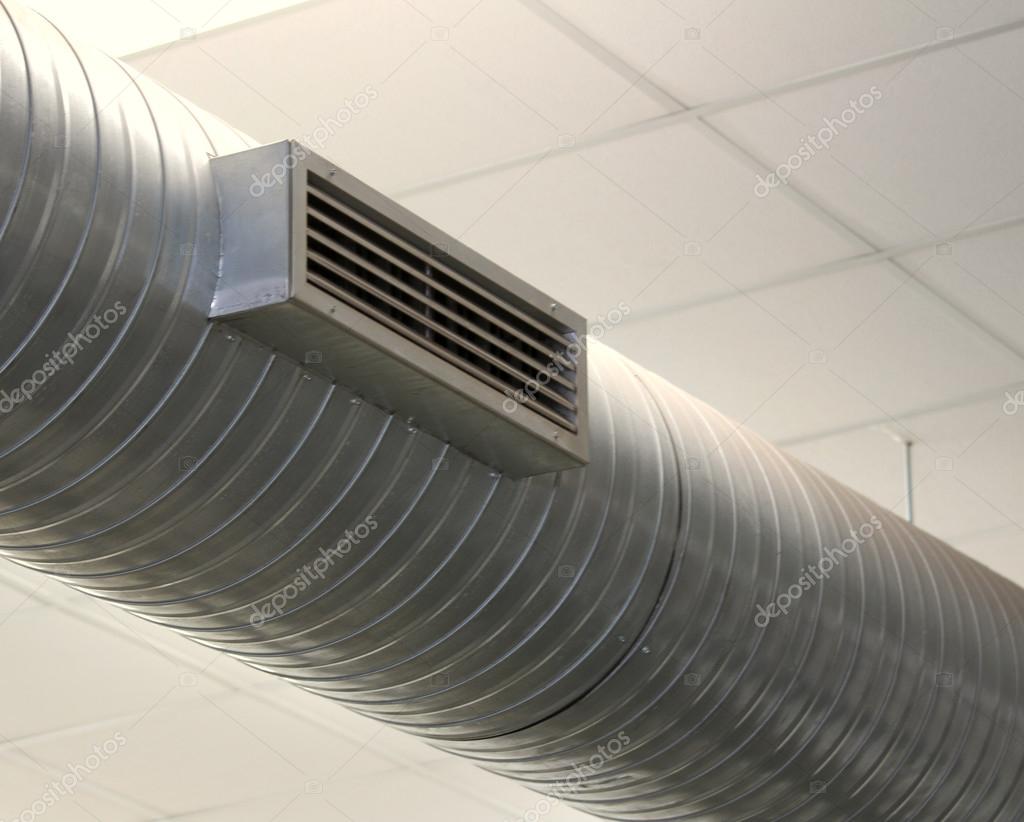Tube for the air-conditioning of a large Office Stock Photo by ...