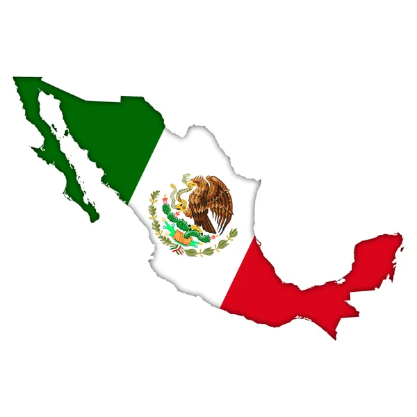 Bandera de méxico mapa de forma fotos de stock, imágenes de Bandera de ...