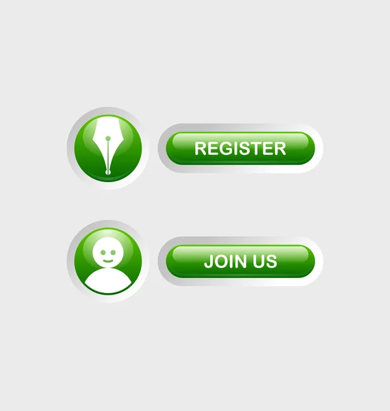 Register button Stock Vector Image by ©PKIllustrations #30712587