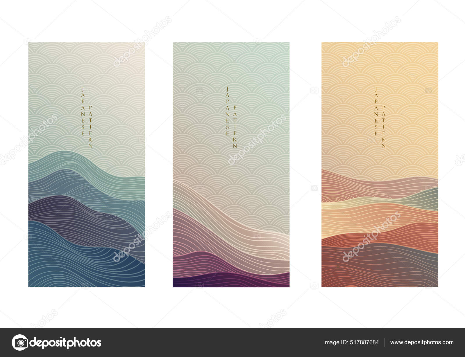 Japanese Wave Art Pattern