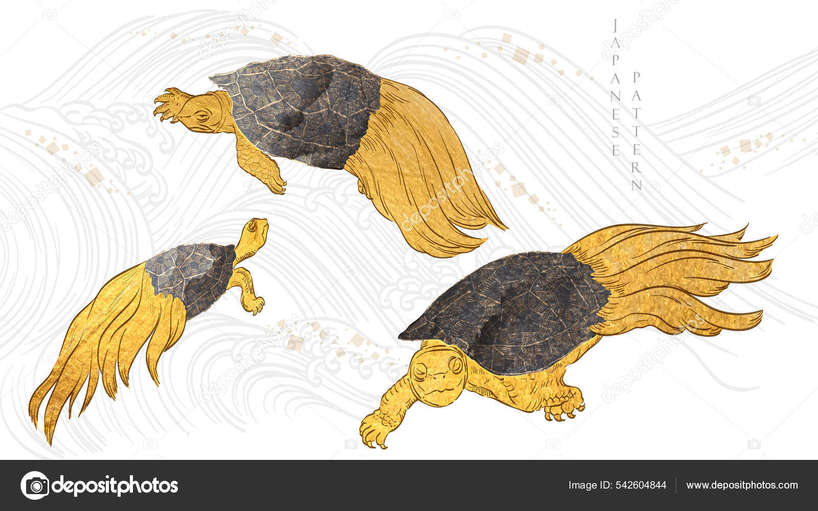 Longevity Symbol Icon Gold Black Texture Vector Hand Drawn Line Stock ...