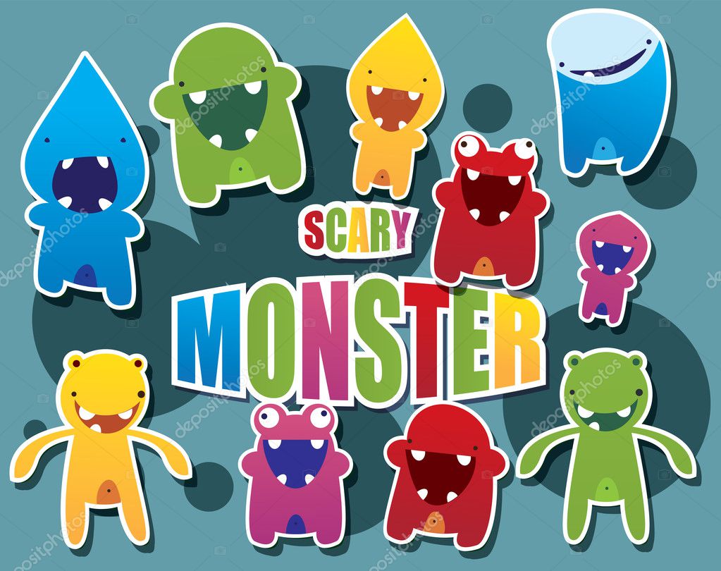 Colorful monsters Stock Vector Image by ©BlueLela #40281643