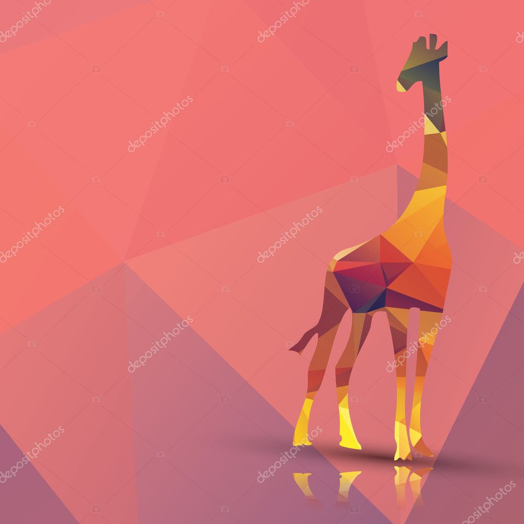 Geometric polygonal giraffe, pattern design, vector illustration Stock ... Geometric polygonal giraffe, pattern design, vector illustration Stock ...