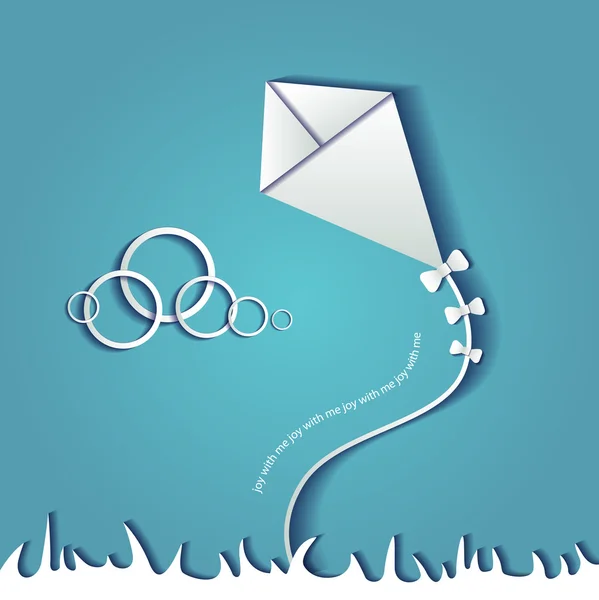 Paper kite Vector Art Stock Images | Depositphotos