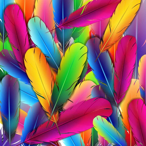 Background with colorful feathers Stock Vector Image by ©annbozshko ...