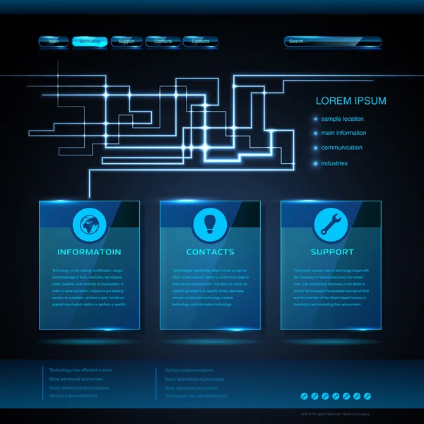 Abstract technology background Stock Vector Image by ©KrulUA #90963672