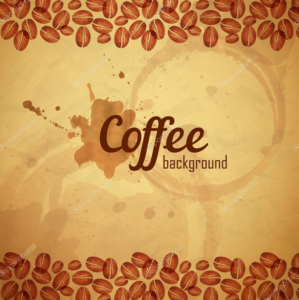 Vintage coffee background Stock Vector by ©annbozshko 49805621
