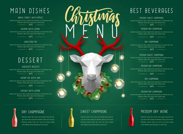 Modern christmas menu line Stock Photos, Royalty Free Modern christmas ...