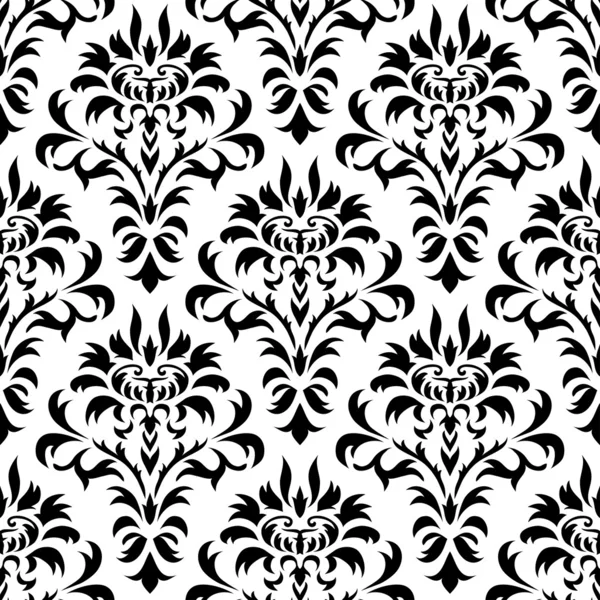 Seamless damask royal vector texture with fleur-de-lis — Stock Vector ...
