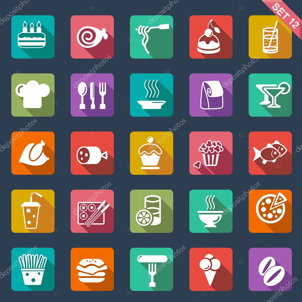Food icons Stock Vector Image by ©colorlife #35414879