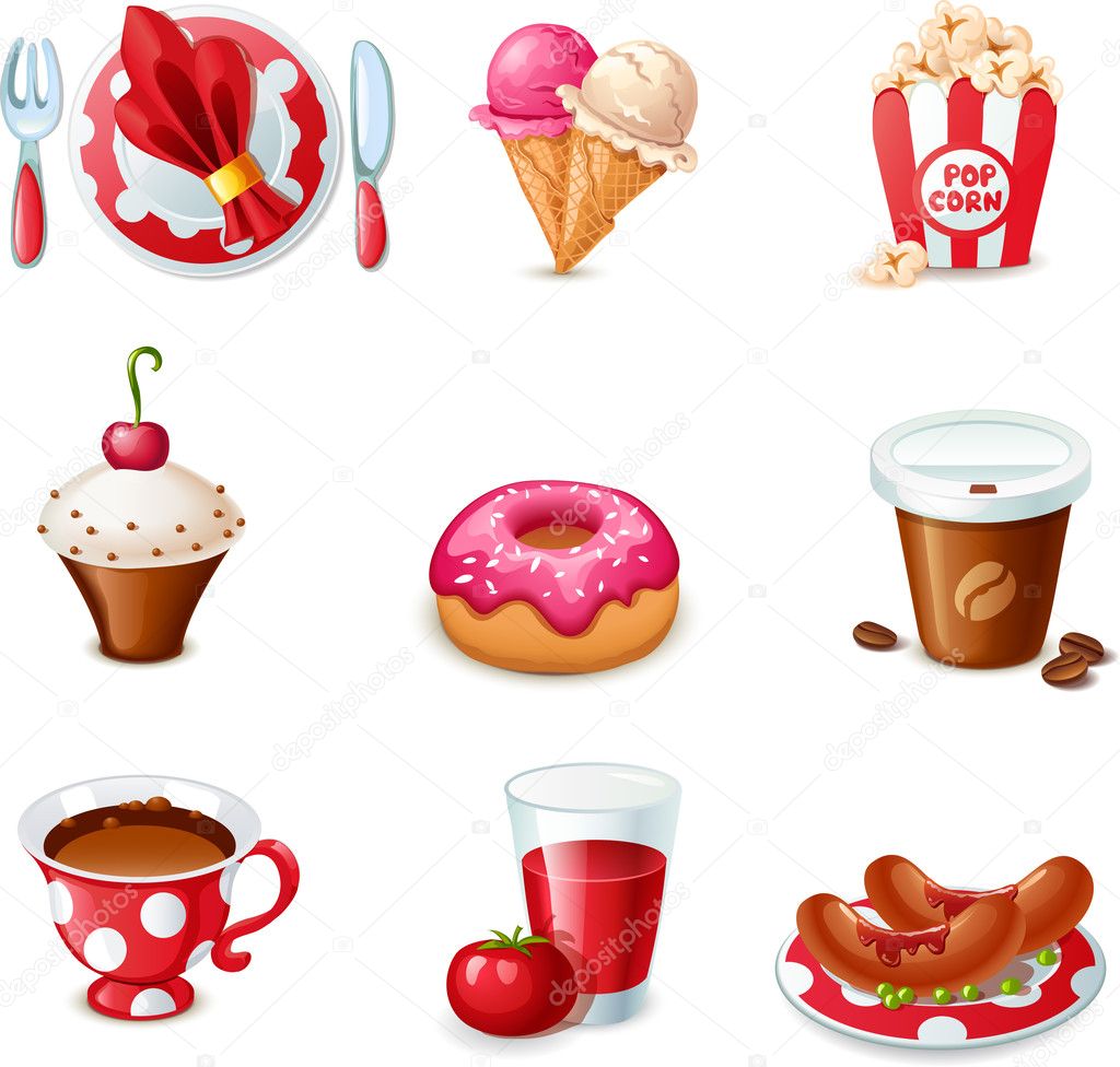 Food icons Stock Vector Image by ©colorlife #35415091