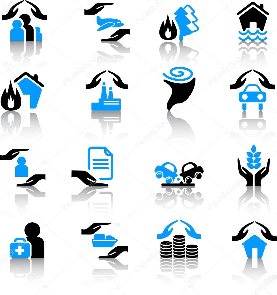 Insurance icons Stock Vector Image by ©colorlife #35415243