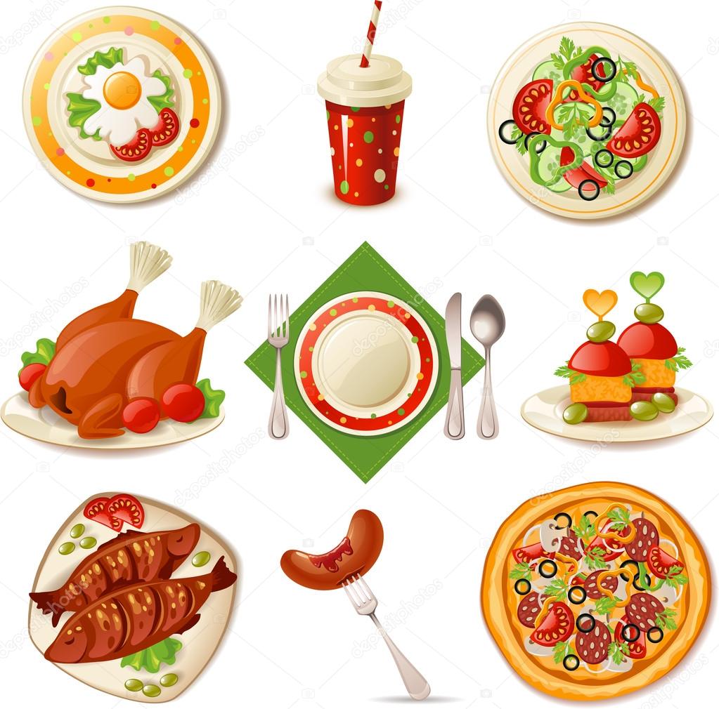 Food set Stock Vector by ©colorlife 35415265