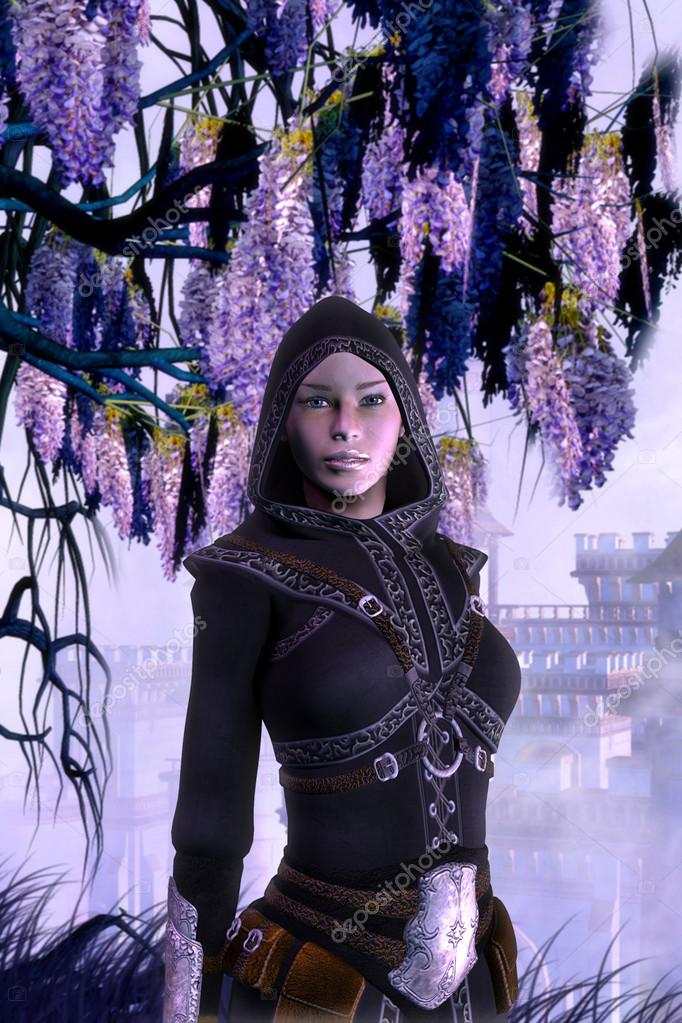 Fantasy rogue girl — Stock Photo © innovari #47889467