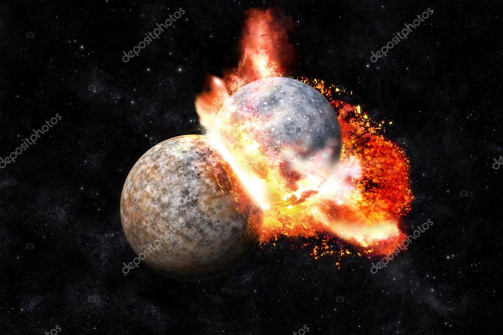 Planets Colliding
