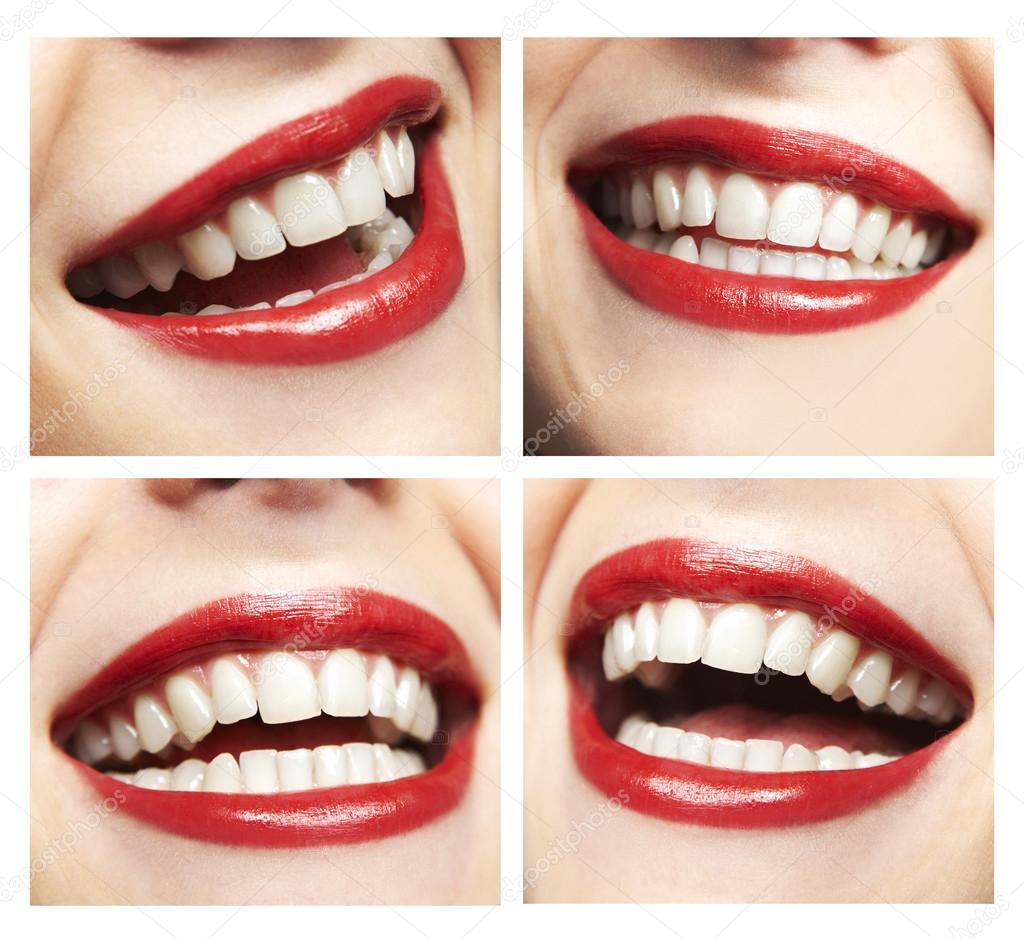 Collage, made of many different smiles Stock Photo by ©bonninturina ...